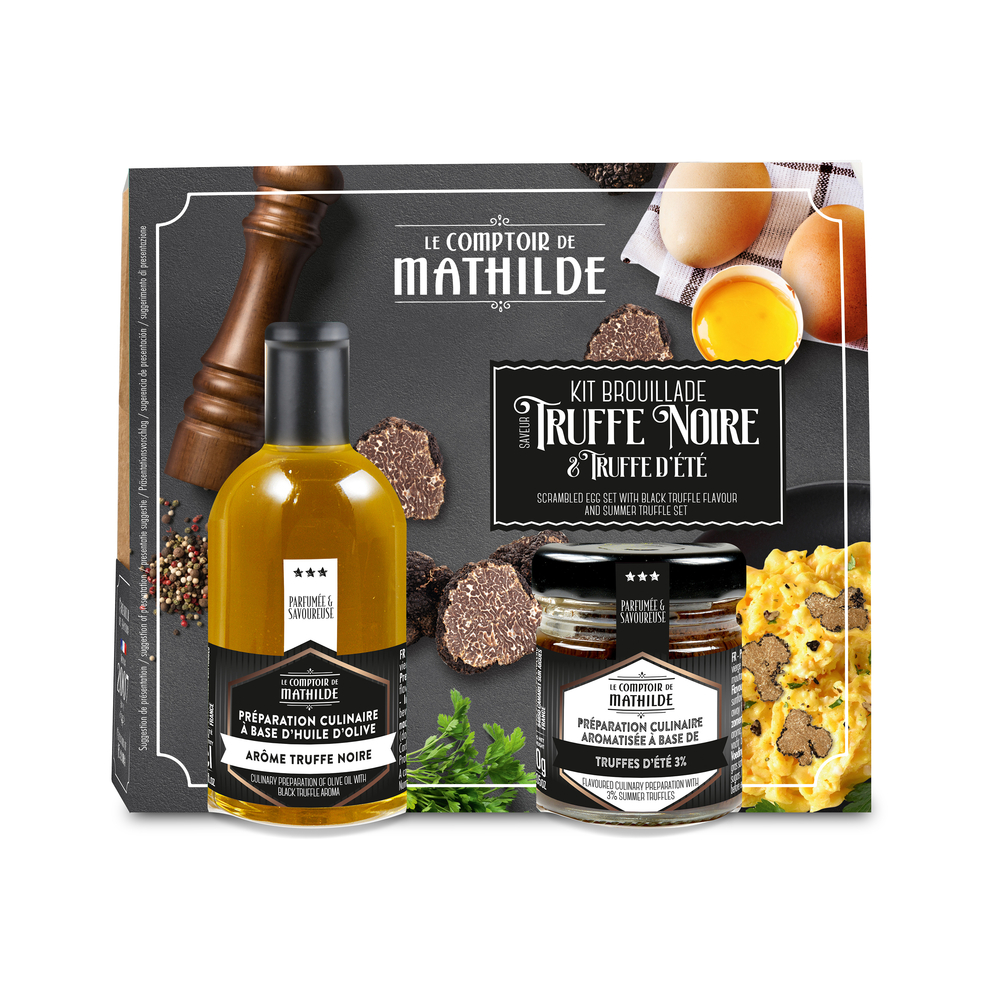 Kit Brouillade saveur truffe noire et truffe d'été 5Cl + 30g | Truffaut