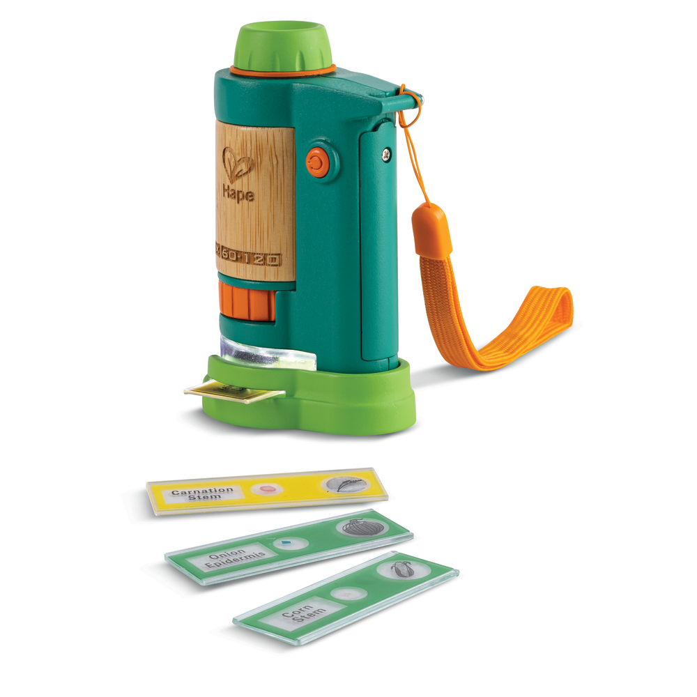 Microscope en bambou pour enfant - zoom x120 | Truffaut