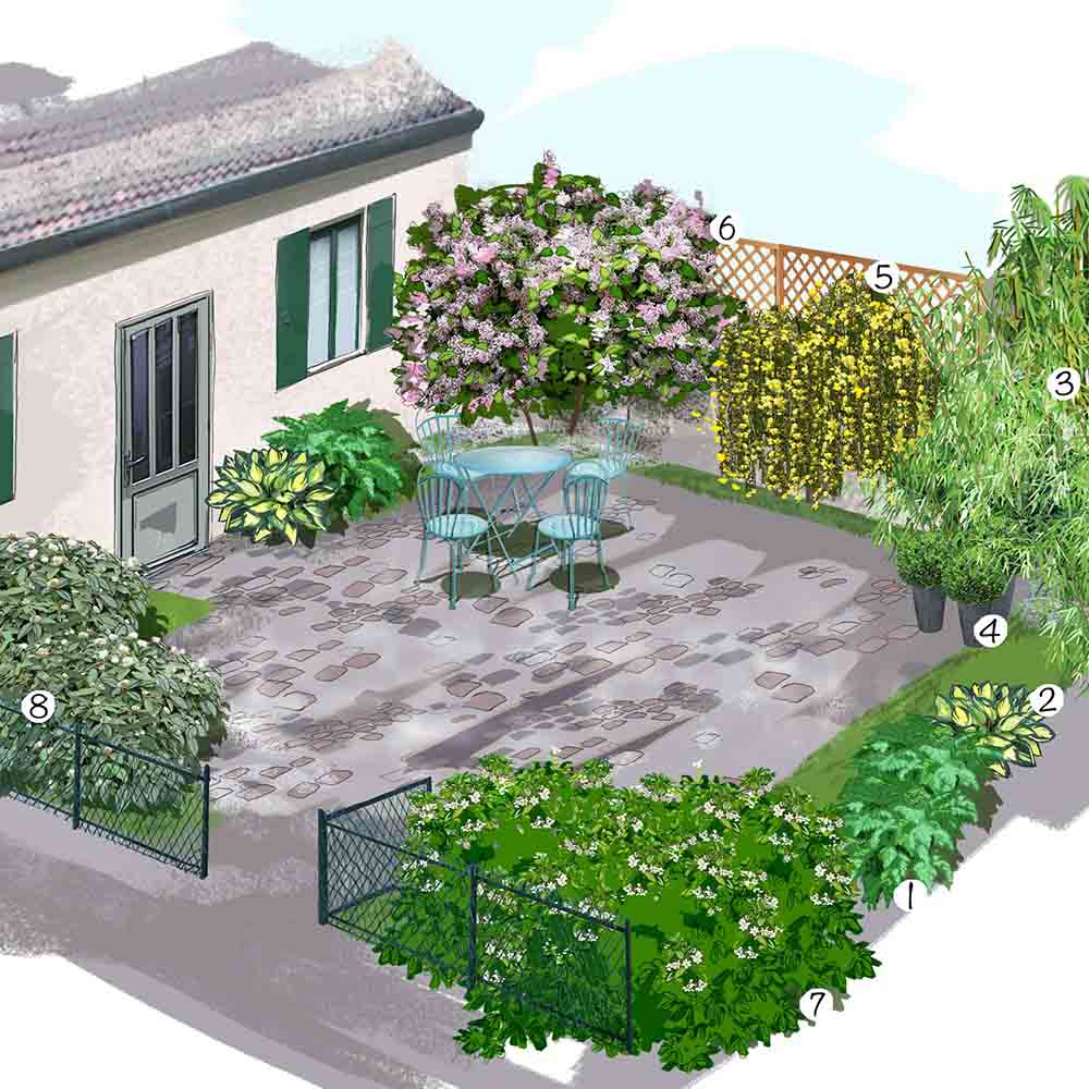 Jardin cour - Idées d'aménagement | Truffaut